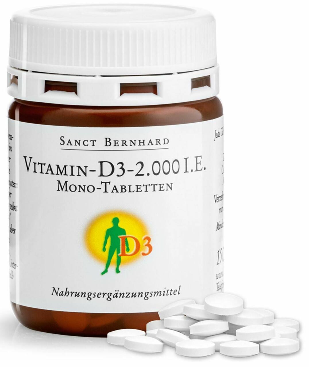 D3-vitamiini tabletid 2000 RÜ/IU, 150 tk – Drogerii.ee veebipood